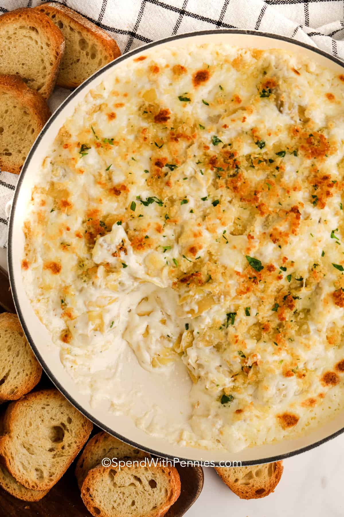 Dip de alcachofa con parmesano (fácil de hacer)